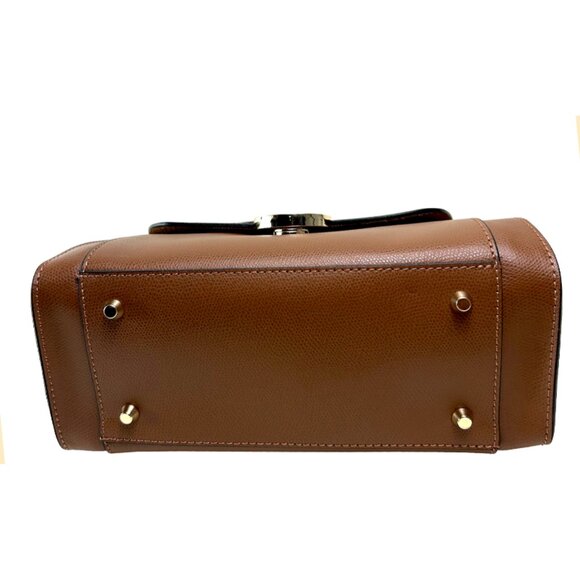 Ivan Troy | Bags | Alya Luxury Wrist Brown Leather Shoulder Bag | Poshmark